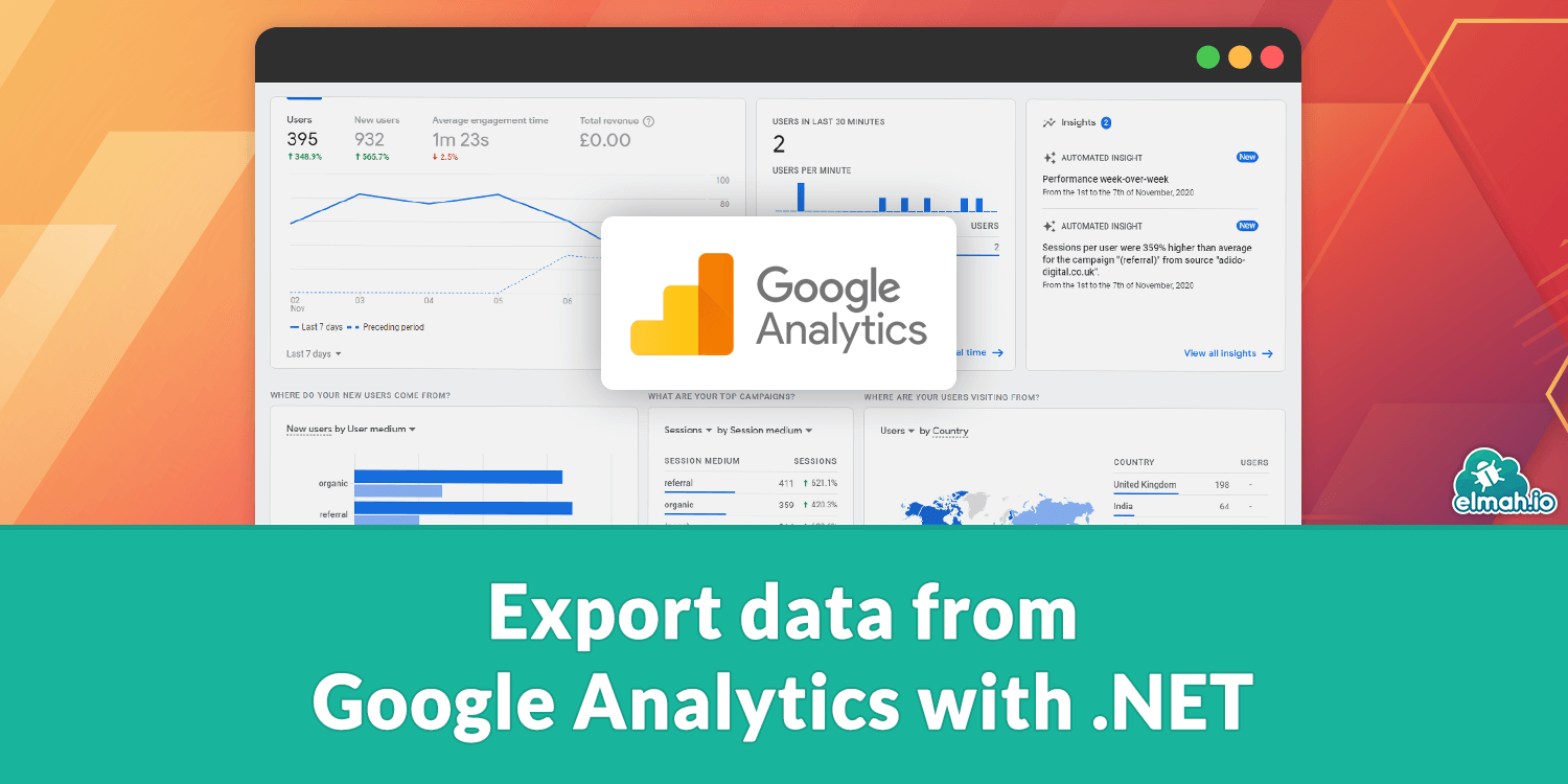 Export Data From Google Analytics With NET