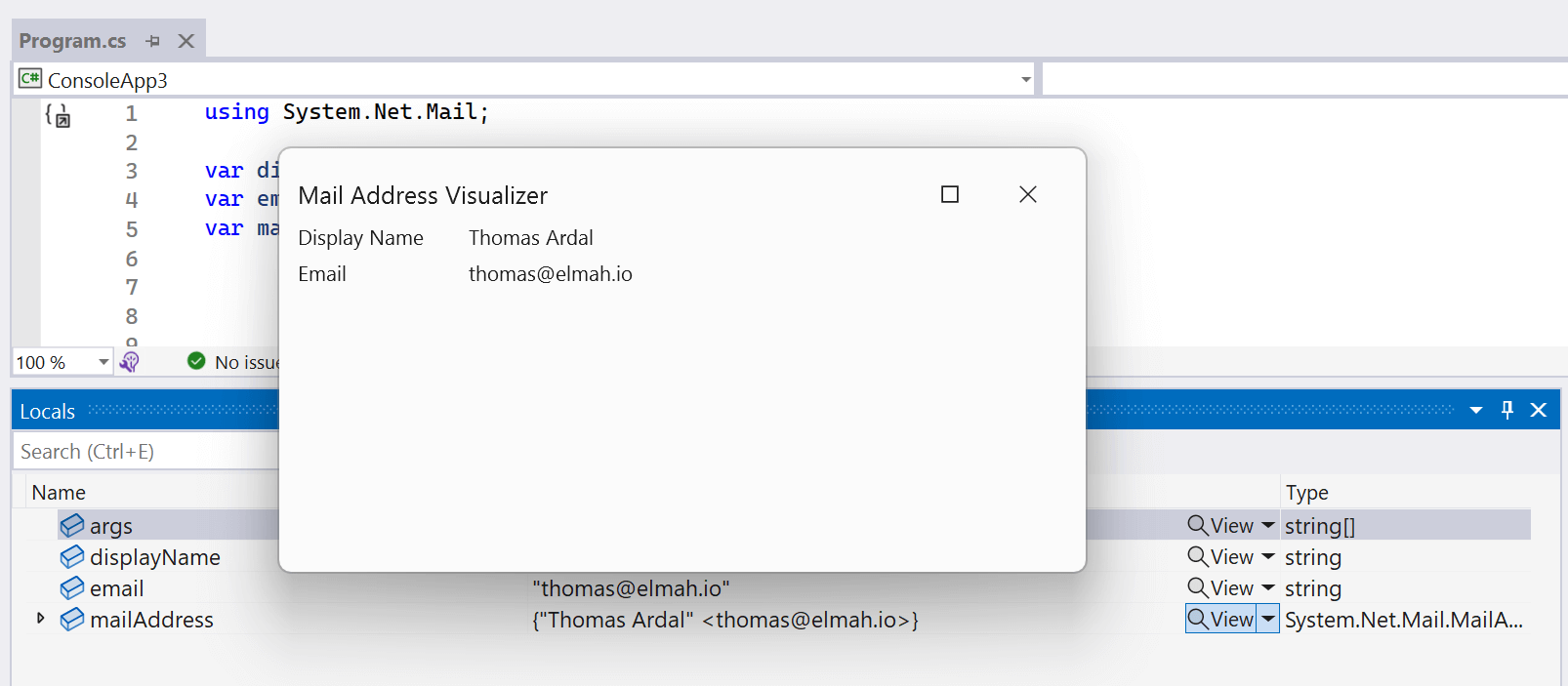 Creating custom debug visualizers for Visual Studio 2022