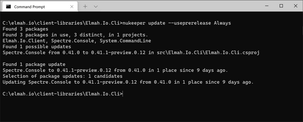 Updating NuGet packages from command-line - deep dive
